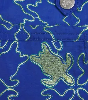Vilebrequin Embroidered Turtle Mistral Swim Shorts - Blue