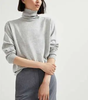 Brunello Cucinelli Cashmere High-neck Sweater - Grey