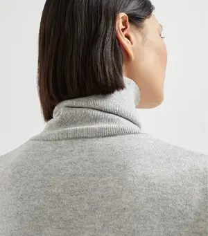 Brunello Cucinelli Cashmere High-neck Sweater - Grey