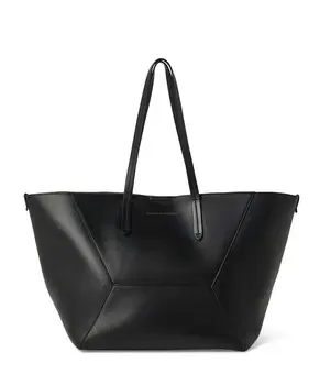 Brunello Cucinelli Bc Duo Calfskin Tote Bag - Black