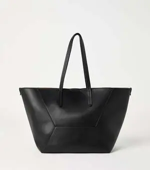 Brunello Cucinelli Bc Duo Calfskin Tote Bag - Black