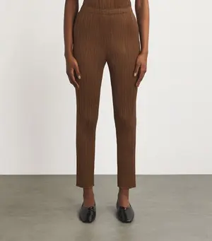 Issey Miyake Colorful Basics Trousers - Brown