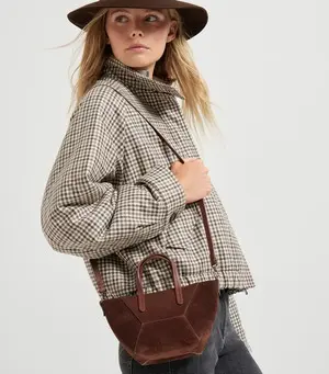 Brunello Cucinelli Mini Suede Bc Duo Tote Bag