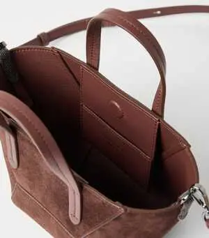 Brunello Cucinelli Mini Suede Bc Duo Tote Bag