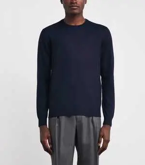 Ralph Lauren Purple Label Cashmere Crew-neck Sweater - Navy