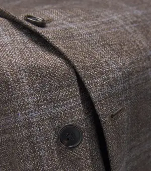 Corneliani Virgin Wool Check Blazer