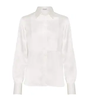 Women's White Silk Shirts