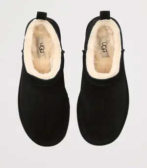 UGG Suede Classic Micro Boots - Black