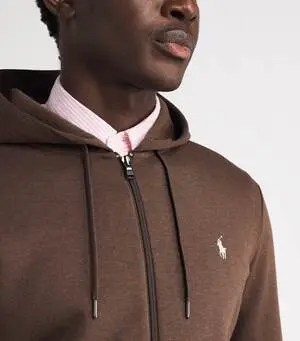 Polo Ralph Lauren Tech Knit Zip-up Hoodie - Brown