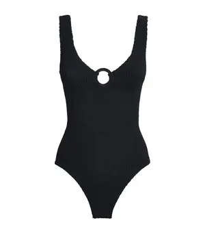 Hunza G Coverage Celine One-piece Swimsuit - Black