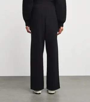 Harrods Cashmere Wide-leg Sweatpants - Black