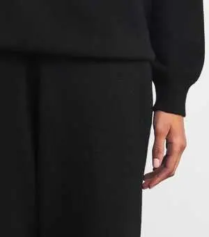Harrods Cashmere Wide-leg Sweatpants - Black
