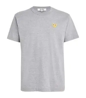 Play Comme Des Garcon Heart Logo T-shirt Grey