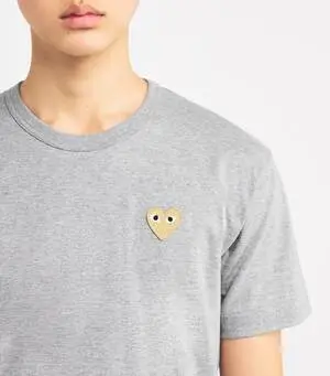 Play Comme Des Garcon Heart Logo T-shirt - Grey