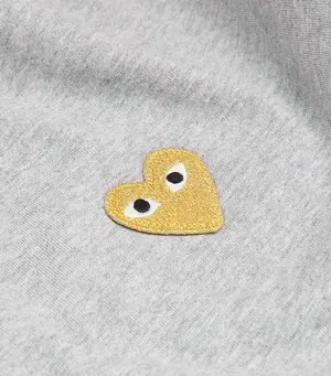 Play Comme Des Garcon Heart Logo T-shirt - Grey