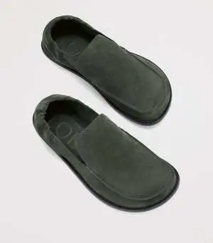 Loewe Suede Flex Loafers - Green