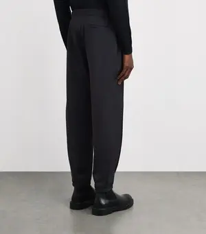 Emporio Armani Virgin Wool Cuffed Trousers