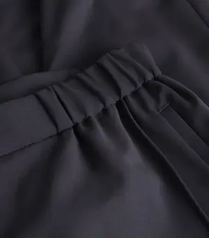 Emporio Armani Virgin Wool Cuffed Trousers