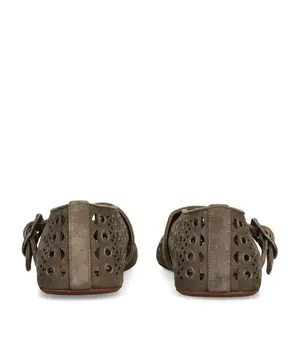 Alaïa Suede Vienne Ballet Flats