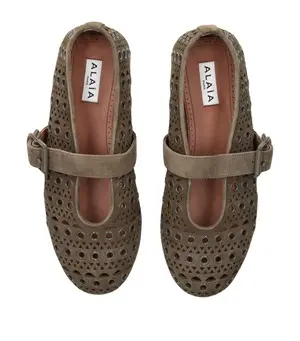 Alaïa Suede Vienne Ballet Flats