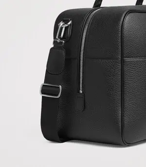 CARL FRIEDRIK Leather Duffle Bag - Black