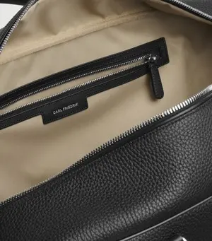 CARL FRIEDRIK Leather Duffle Bag - Black