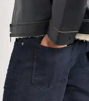 Paige Doheny Straight Jeans - Black