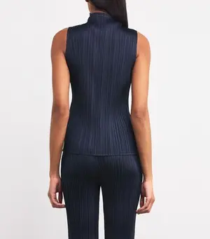 Issey Miyake Sleeveless Top - Navy