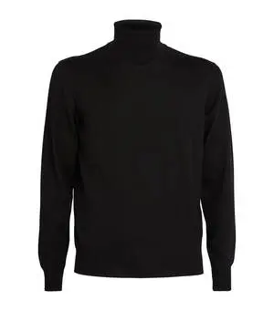Ralph Lauren Purple Label Cashmere Rollneck Sweater - Black
