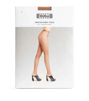 Wolford Twenties Econyl Fishnet Tights - Brown