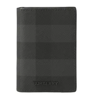 Burberry Check Bifold Card Holder - Black