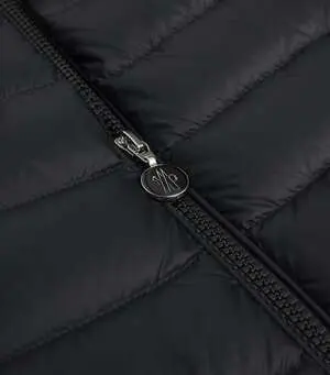 Moncler Down Wool-trim Panelled Cardigan