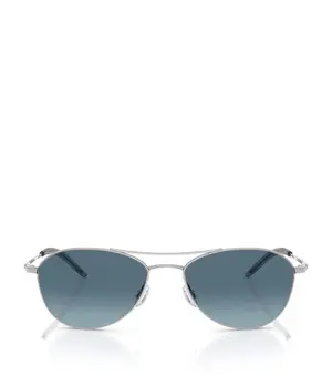 Oliver Spencer Aero Ii Aviator Sunglasses - Silver
