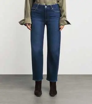 Paige Mason Ankle Straight Jeans - Blue