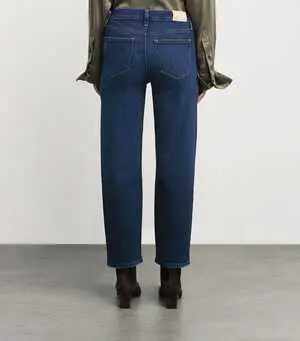 Paige Mason Ankle Straight Jeans - Blue