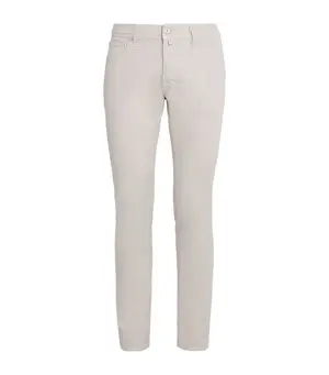 JACOB COHЁN Nick Slim Stretch-cotton Chinos - White