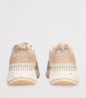 Chloé Nama Runner Sneakers - Beige