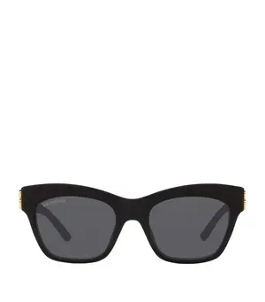 Balenciaga Acetate Bb0132s Sunglasses - Black