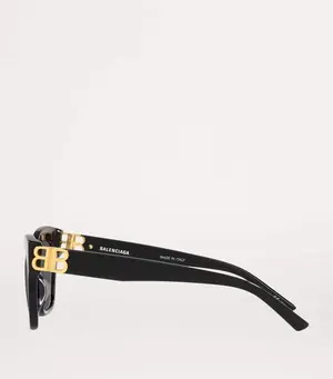 Balenciaga Acetate Bb0132s Sunglasses - Black