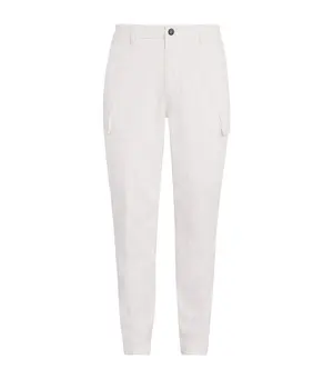 Eleventy Stretch-cotton Cargo Trousers
