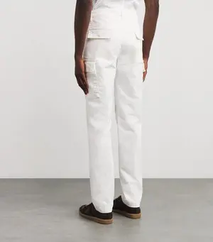 Eleventy Stretch-cotton Cargo Trousers