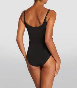 Spanx Sculpt Oncore Open-bust Brief Bodysuit - Black