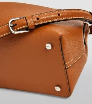 TOTEME Leather T-lock Top-handle Bag - Brown