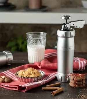 MARCATO Aluminium Cookie Press And Dispenser Set