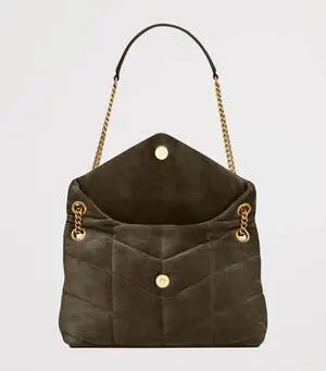Saint Laurent Small Puffer Shoulder Bag - Green