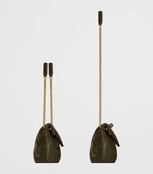 Saint Laurent Small Puffer Shoulder Bag - Green