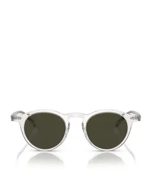 OLIVER PEOPLES Acetate Round Frame Sunglasses