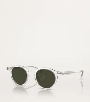 Oliver Spencer Acetate Round Frame Sunglasses - Grey