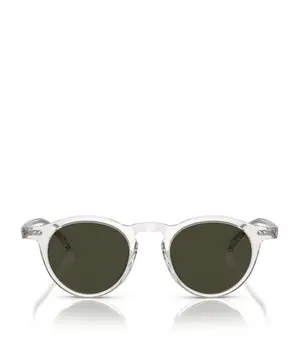 Oliver Spencer Acetate Round Frame Sunglasses - Grey