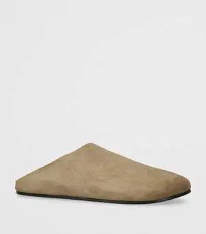 THE ROW Hudson Suede Slides